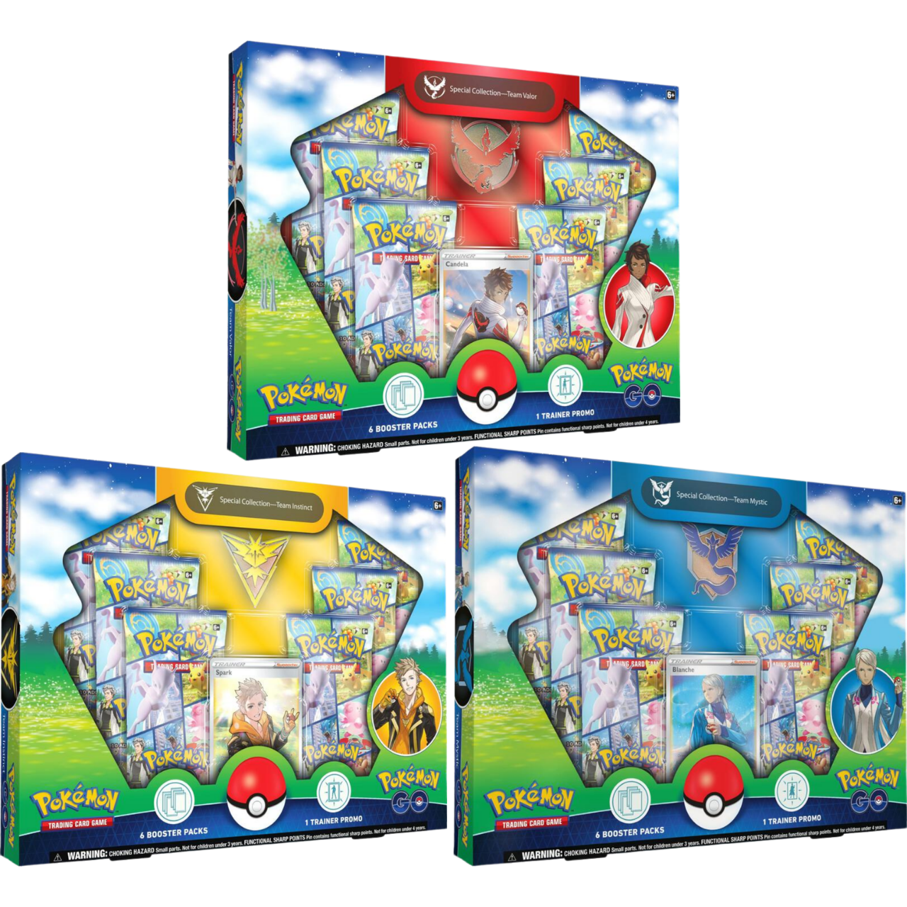 Pokemon GO Special Collection | Team Pin & Foil Promo Set | Cash Cards ...