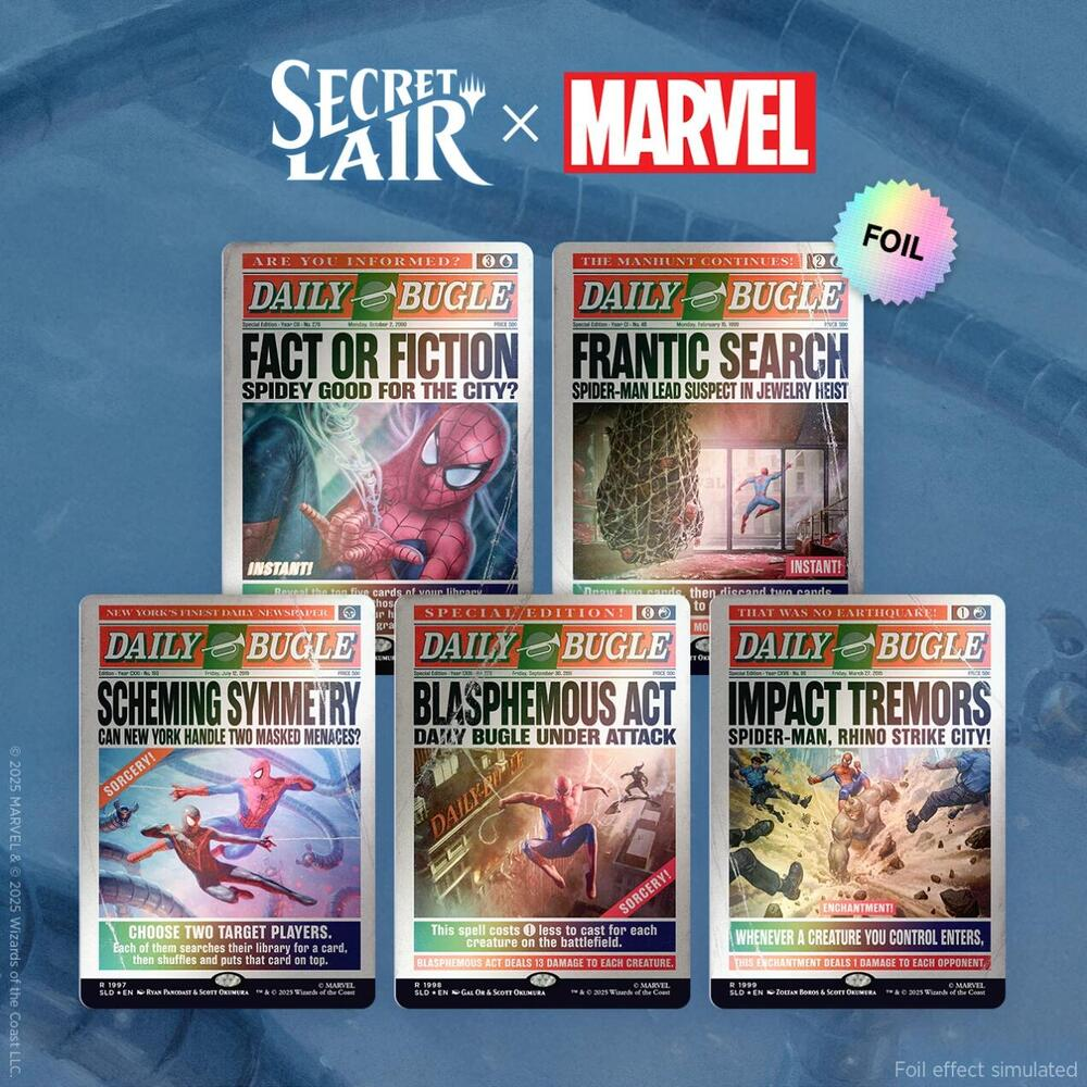 Secret Lair Drop: Secret Lair x Marvel's Spider-Man: Daily Bugle Break ...