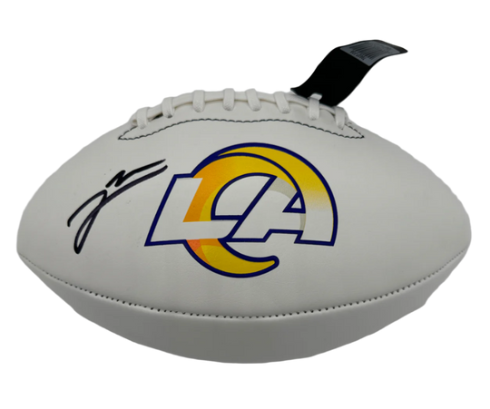 Jared Verse Autographed Rams NFL Authentic Logo Football (Beckett) Wit ...