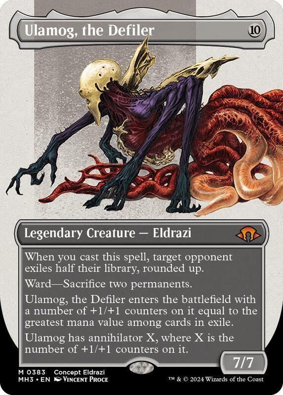 Ulamog, the Defiler (Borderless) - Modern Horizons 3 (MH3) – Cash Cards ...