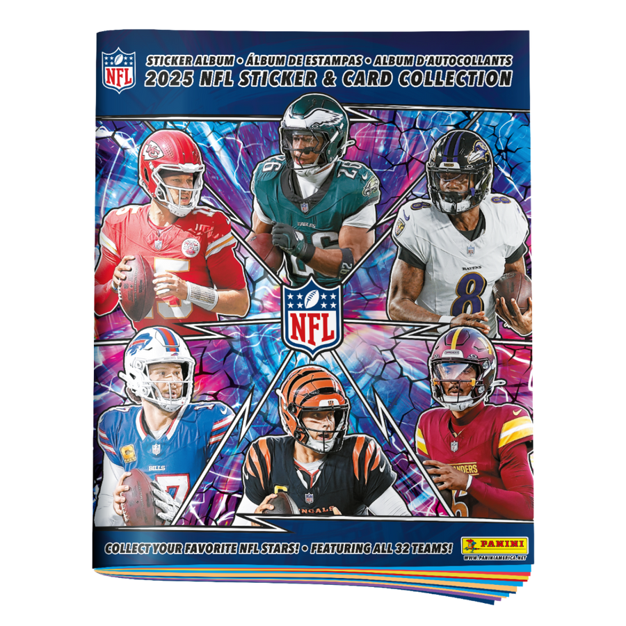 2025 NFL Sticker Book | Panini Football Collector Album | Cash Cards ...