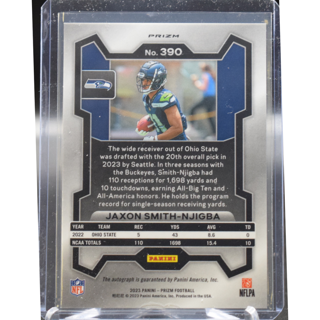 2023 Panini Prizm Football - Jaxon Smith-Njigba 390 - Silver Auto ...