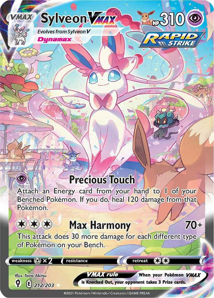 Sylveon VMAX (Alternate Art Secret) - SWSH07: Evolving Skies (SWSH07 ...